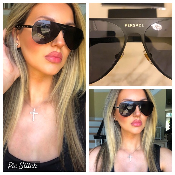 Versace | Accessories | New Versace Aviator Sunglasses | Poshmark